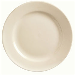 World Tableware Princess White Rolled Edge Cream White Medium Rim Plate ...