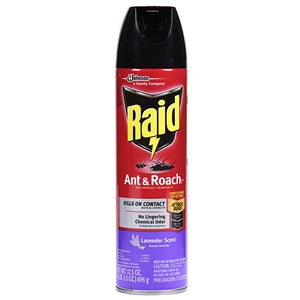 Raid Ant&Roach Killer Aerosol Lavender-17.5 oz.-12/Case MPN# 73963 ...