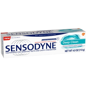Sensodyne Deep Clean Toothpaste-4 oz.-12/Case MPN# 08700 – Round Eye Supply