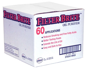 Disco Filter Brite Oil Purifier-14 lb.-1/Case MPN# BR20 – Round Eye Supply