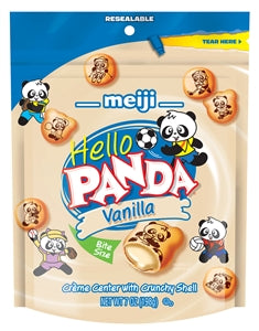 Hello Panda Vanilla Creme Filled Bite Size Cookie-7 oz.-6/Case | Meiji ...