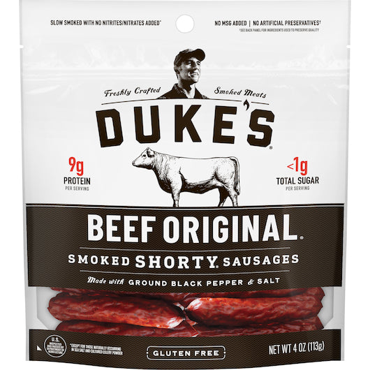 Duke's Smoked Short Sausage-4 oz.-8/Case MPN# 1580002517 – Round Eye Supply