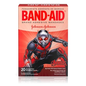 Band Aid Brand Marvel Avengers Assorted Sizes Bandage 24/20 Cnt. MPN# 1116282 – Round Eye Supply