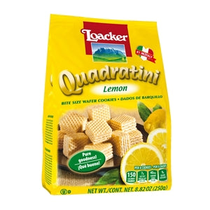 Loacker Quadratini Lemon-8.82 oz.-6/Case MPN# 14306 – Round Eye Supply