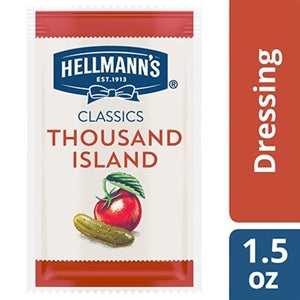 Hellmann's Classics Thousand Island Salad Dressing Single Serve-1.5 oz ...