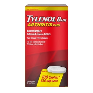 Tylenol 8 Hour Arthritis Pain Caplets-100 Count-3/Box-16/Case MPN ...
