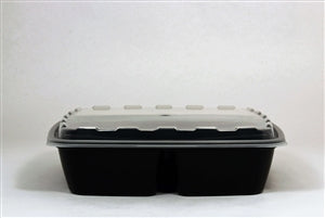 Cubeware Reusable 3 Compartment Container 8.86 X 8.86 X 2.02 With ...
