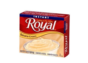 Royal Instant Banana Cream Pudding & Pie Filling-1.85 oz.-12/Case | Jel ...