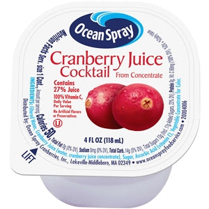 Ocean Spray Cranberry Juice Cocktail-4 fl oz.s-48/Case MPN# 00700 ...