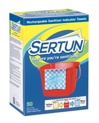 Sertun Sanitizer Indicator Towel Rechargeable-50 Count-50/Case MPN ...