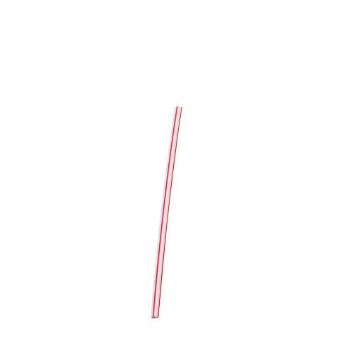 7.25" Red Coffee Stirrers With White Stripe 10000/Case | Round Eye Supply