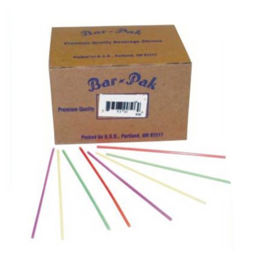 Clear Unwrapped Giant Straw - 6" 1500/Case | Round Eye Supply