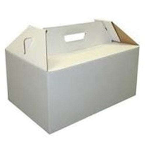 Turkey Or Ham Handled C-Flute Carryout Box - 12" X 18" X 9" 25/Case ...