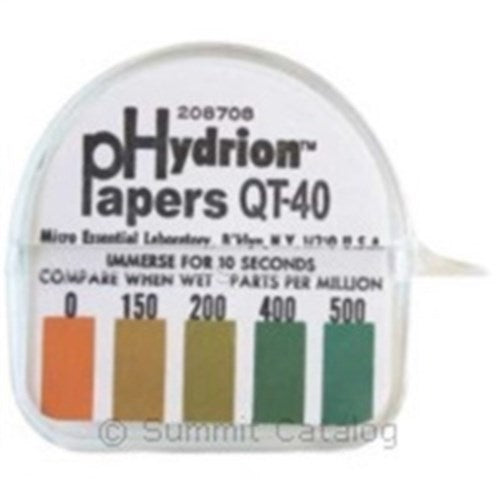 Qt40 Quat Test Paper 20/Case | Round Eye Supply