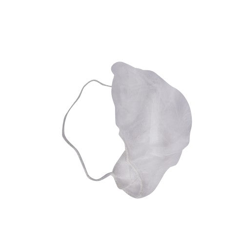 Elastic Band Beard Guard White - 18" 1000/Case | Round Eye Supply