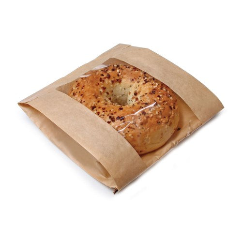 Ecocraft Single Portion Window Bag Grease Resistant - 6.5" X 2" X 8.5 ...