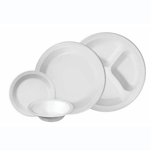 Eps Plate, White 500/Case | Round Eye Supply