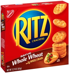 Ritz Nabisco Whole Wheat Crackers-12.9 oz.-12/Case MPN# 03133 – Round ...