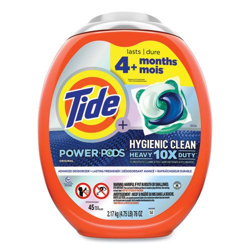 Tide® Tide Hygienic Clean Heavy 10x Duty Power Pods Original Scent 76 ...