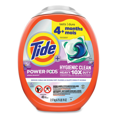 Tide® Tide Hygienic Clean Heavy 10x Duty Power Pods Fresh Meadow Scent ...