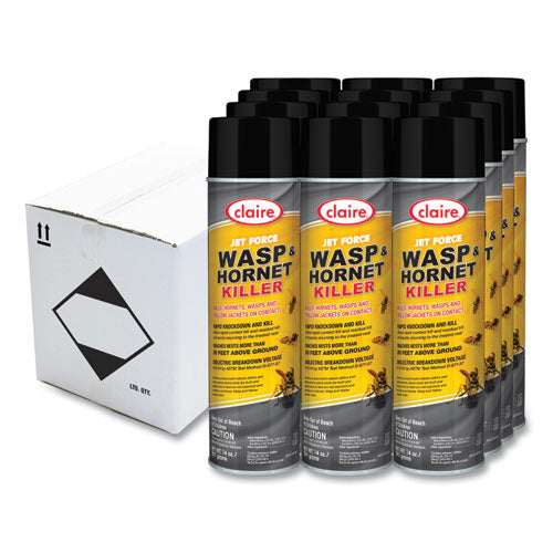 Claire Jet Force Wasp & Hornet Killer 14 Oz Aerosol Spray 12/Case MPN ...