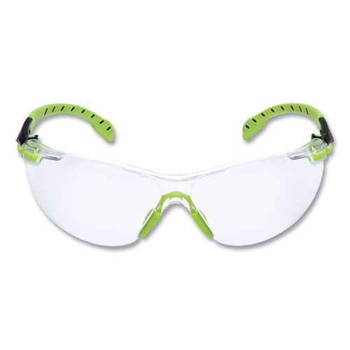 3M™ Solus 1000-series Safety Glasses Black/green Plastic Frame Clear ...