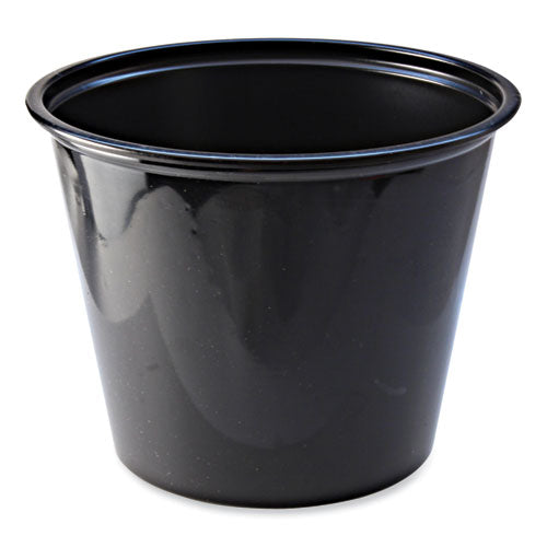 Fabri-Kal Portion Cups 5.5 Oz Black 125/sleeve 20 Sleeves/Case MPN ...