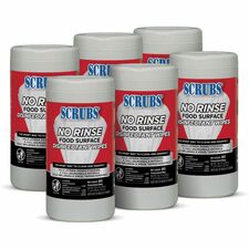 ITW No Rinse Food Surface Disinfectant Wipes-Ready-To-Use Wipe-80/Can-6 ...