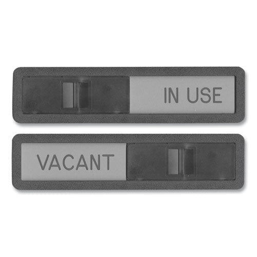 Headline Sign Vacant/in Use Sign In-use; Vacant 2.5x10.5 Black/silver ...