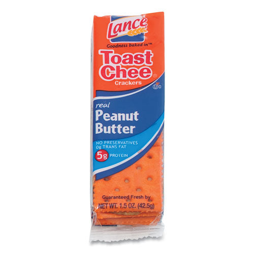 Lance Toast Cheese Crackers Peanut Butter 1.5 Oz Packet 24/box MPN ...
