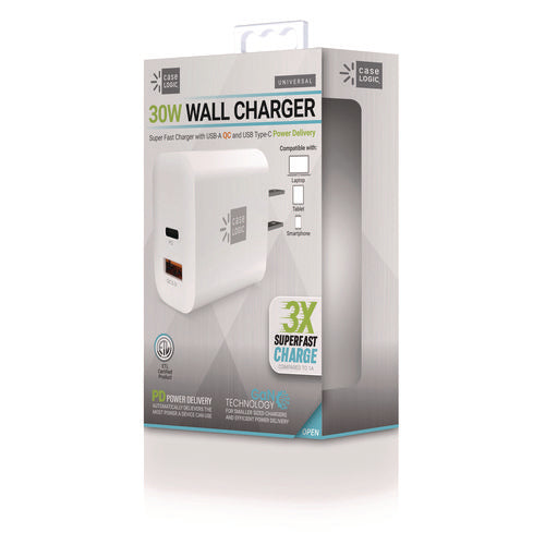 ByTech Wall Charger 30 W White MPN# CL-PD-W3-101-WT – Round Eye Supply