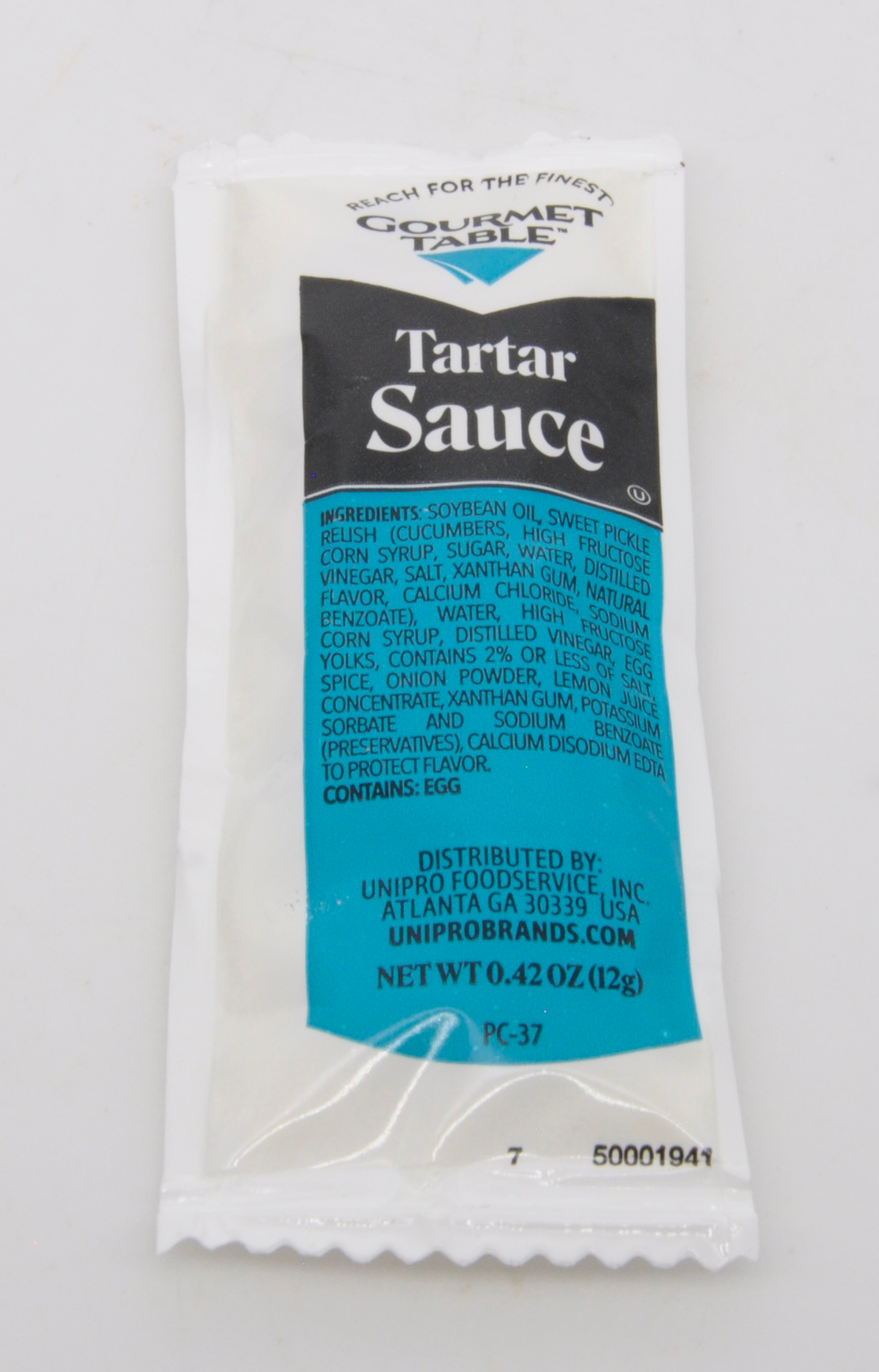 Gourmet Table Tartar Sauce Single Serve-12 Gram-200/Case MPN# 85537 ...