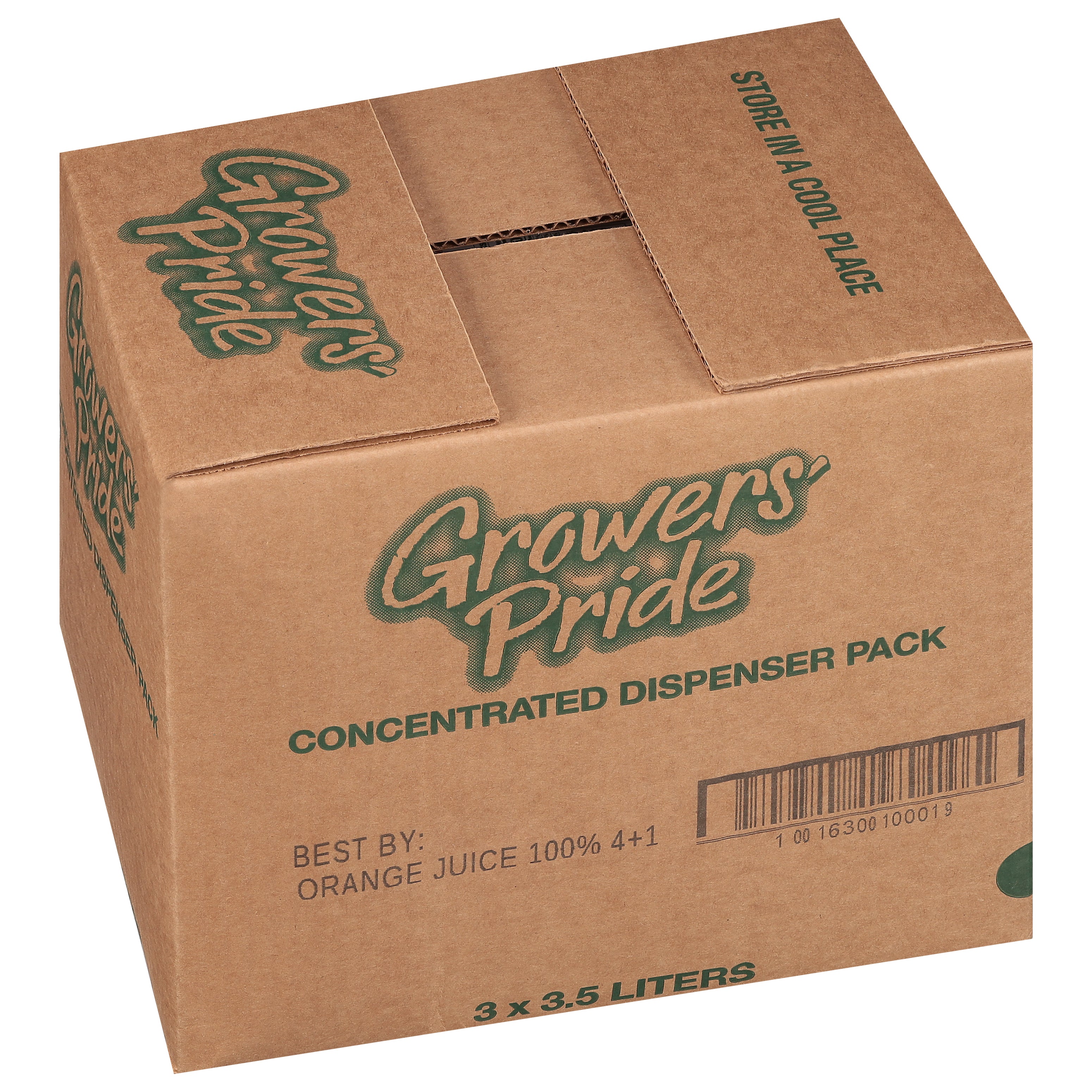 Growers Pride 100% Orange Juice-3.5 L-3/Case MPN# 4449595040 – Round ...