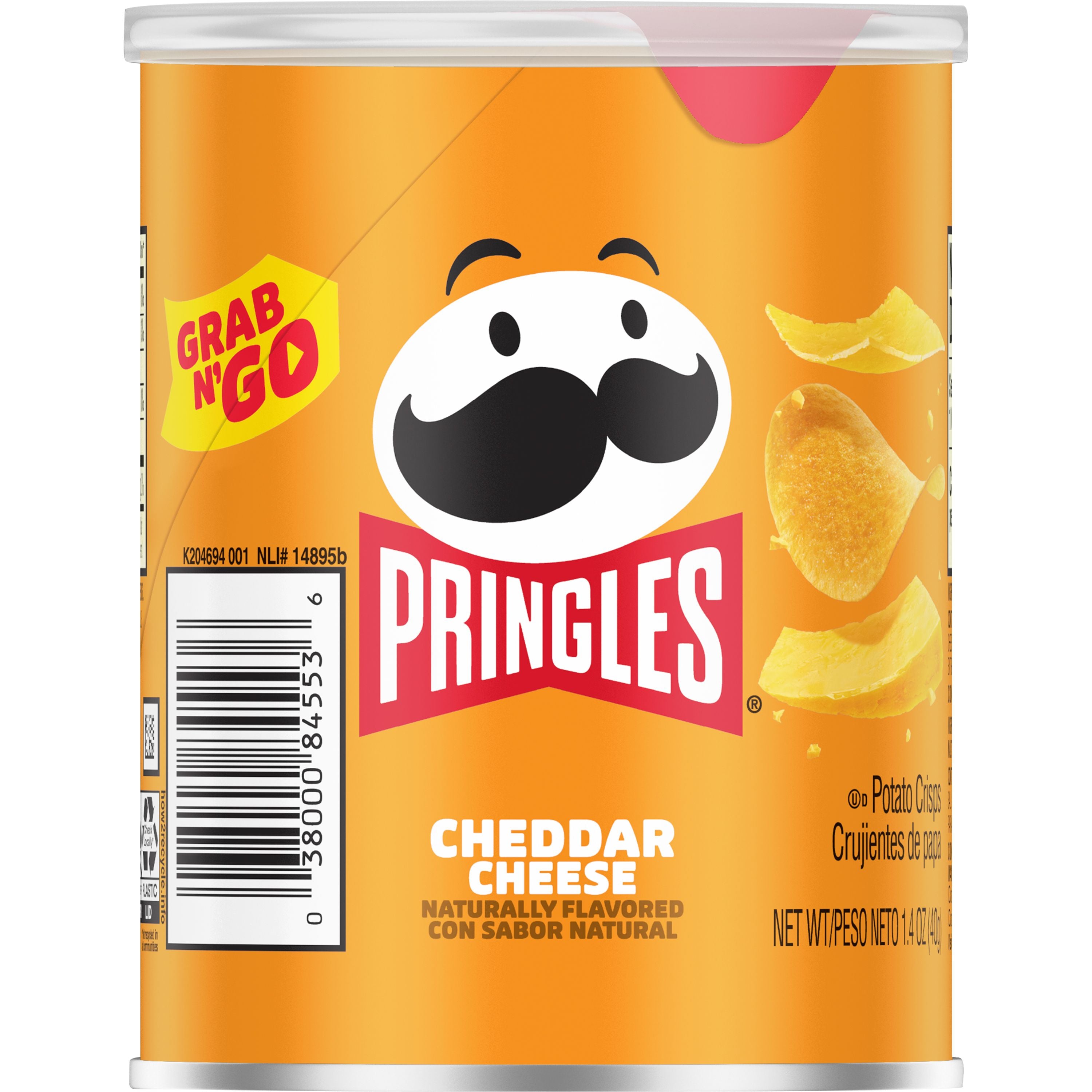 Pringles Cheddar Cheese Potato Crisp-1.4 oz.-12/Case MPN# 3800084556 ...