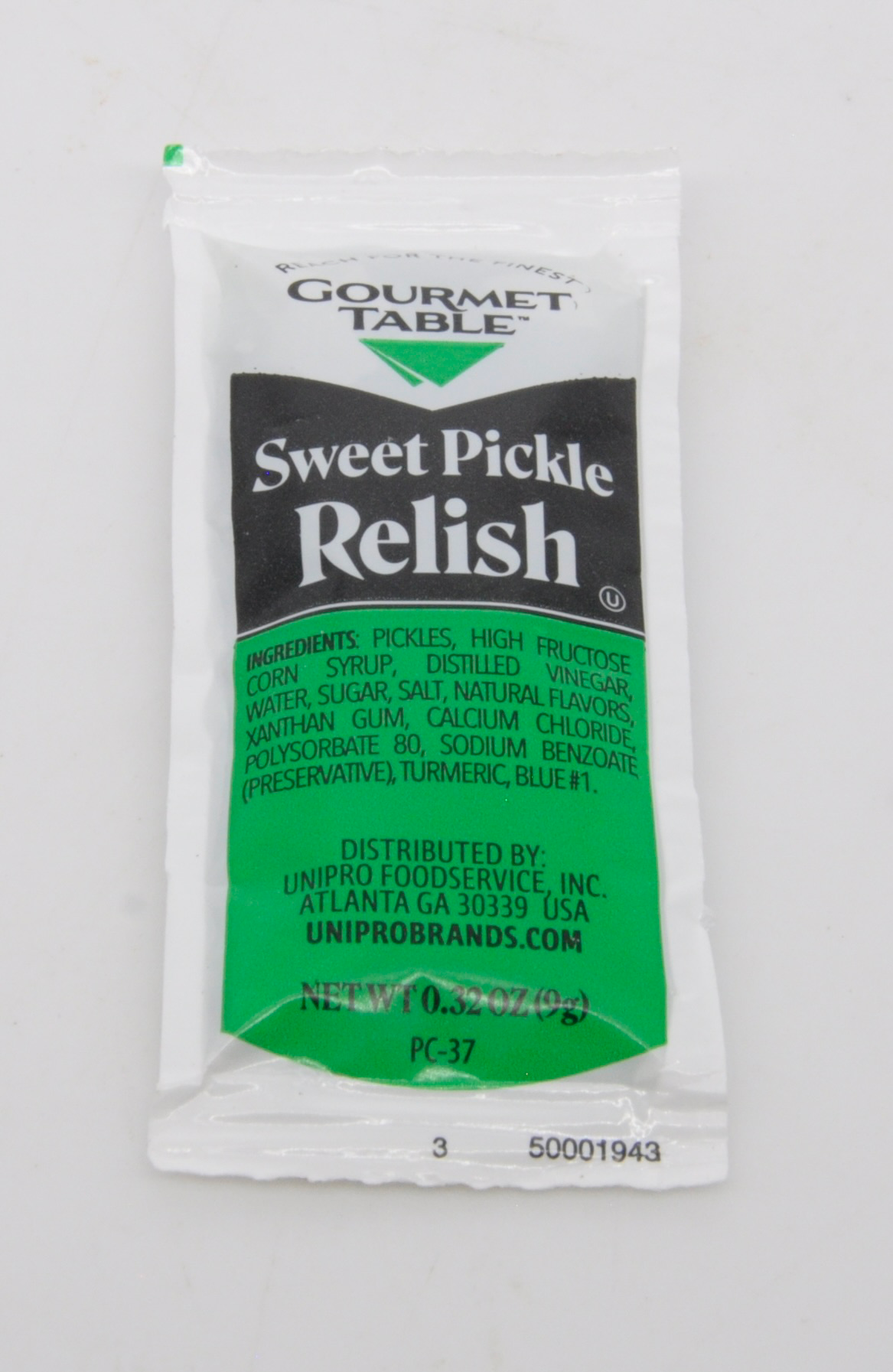 Gourmet Table Sweet Relish Single Serve Packet-9 Gram-200/Case MPN ...