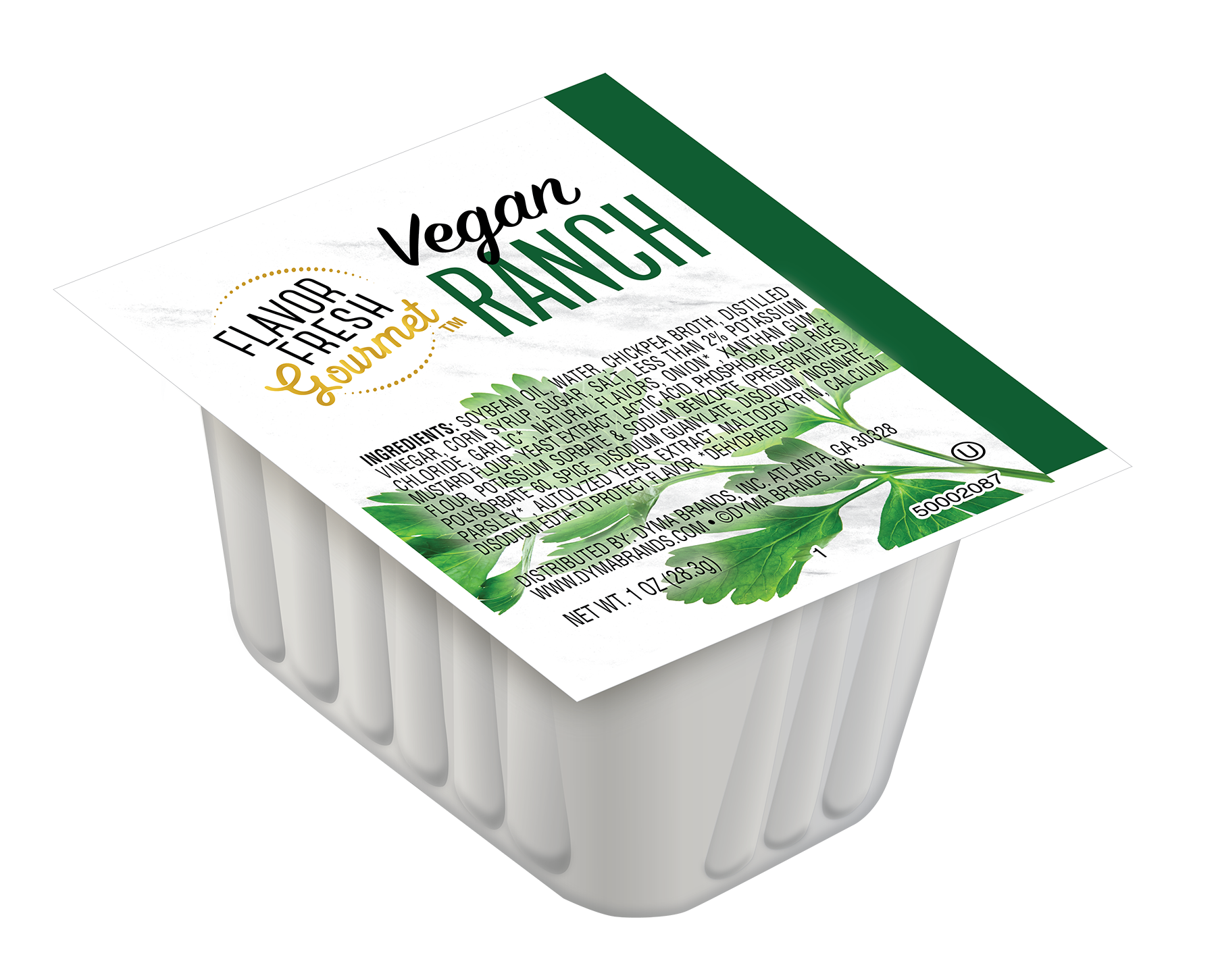 Flavor Fresh Vegan Ranch Cup Dressing Single Serve-1 oz.-100/Case MPN ...