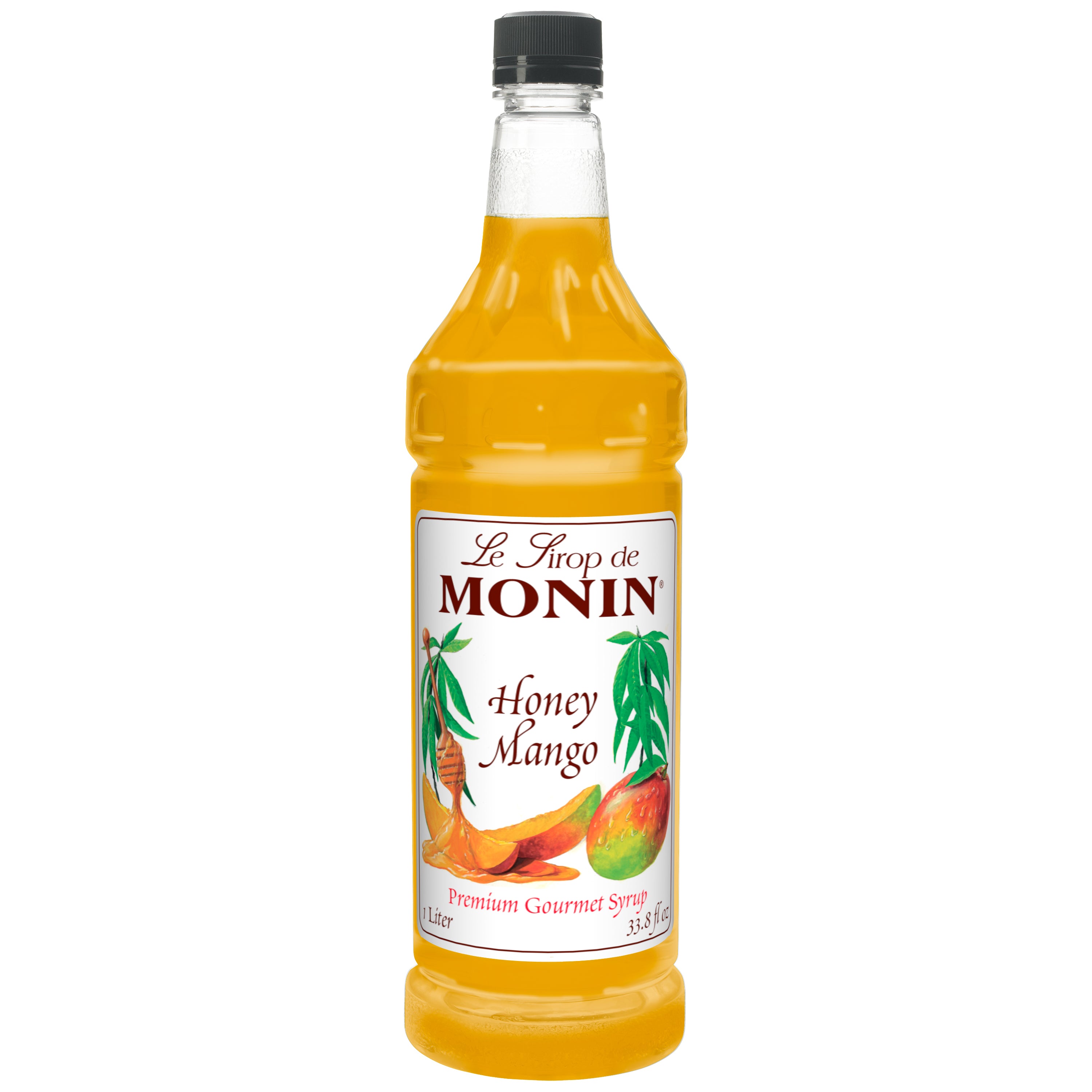 Monin Syrup Honey Mango-1 L-4/Case MPN# M-FR237F – Round Eye Supply