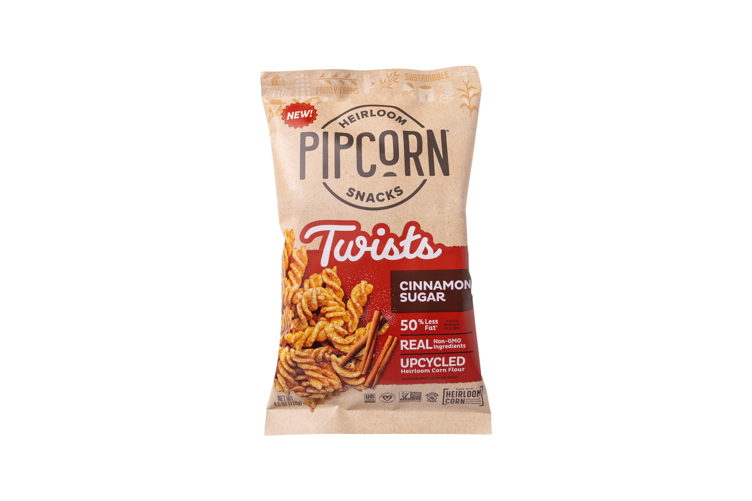 Pipsnacks Llc Cinnamon Sugar Twists-4.5 oz.-12/Case MPN# TWCINN45C12 ...