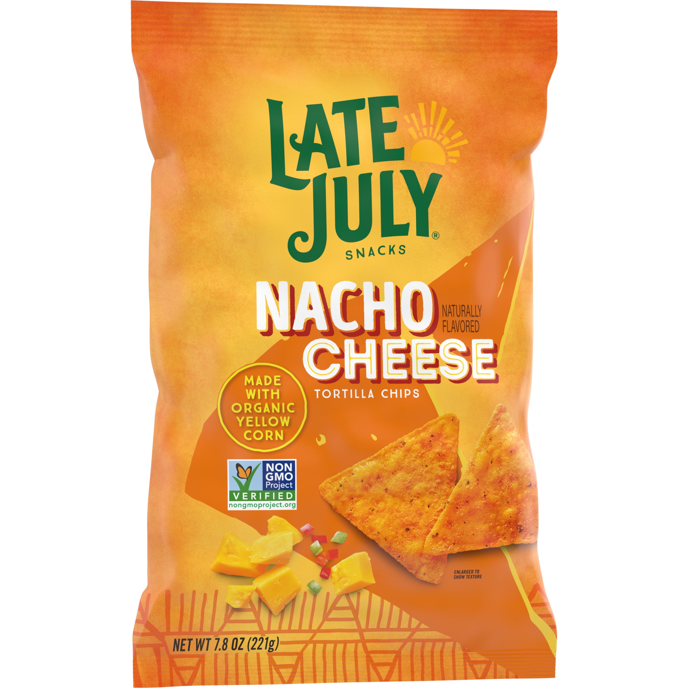 Late July Clasico Nacho Cheese Tortilla Chips-7.8 oz.-12/Case MPN ...