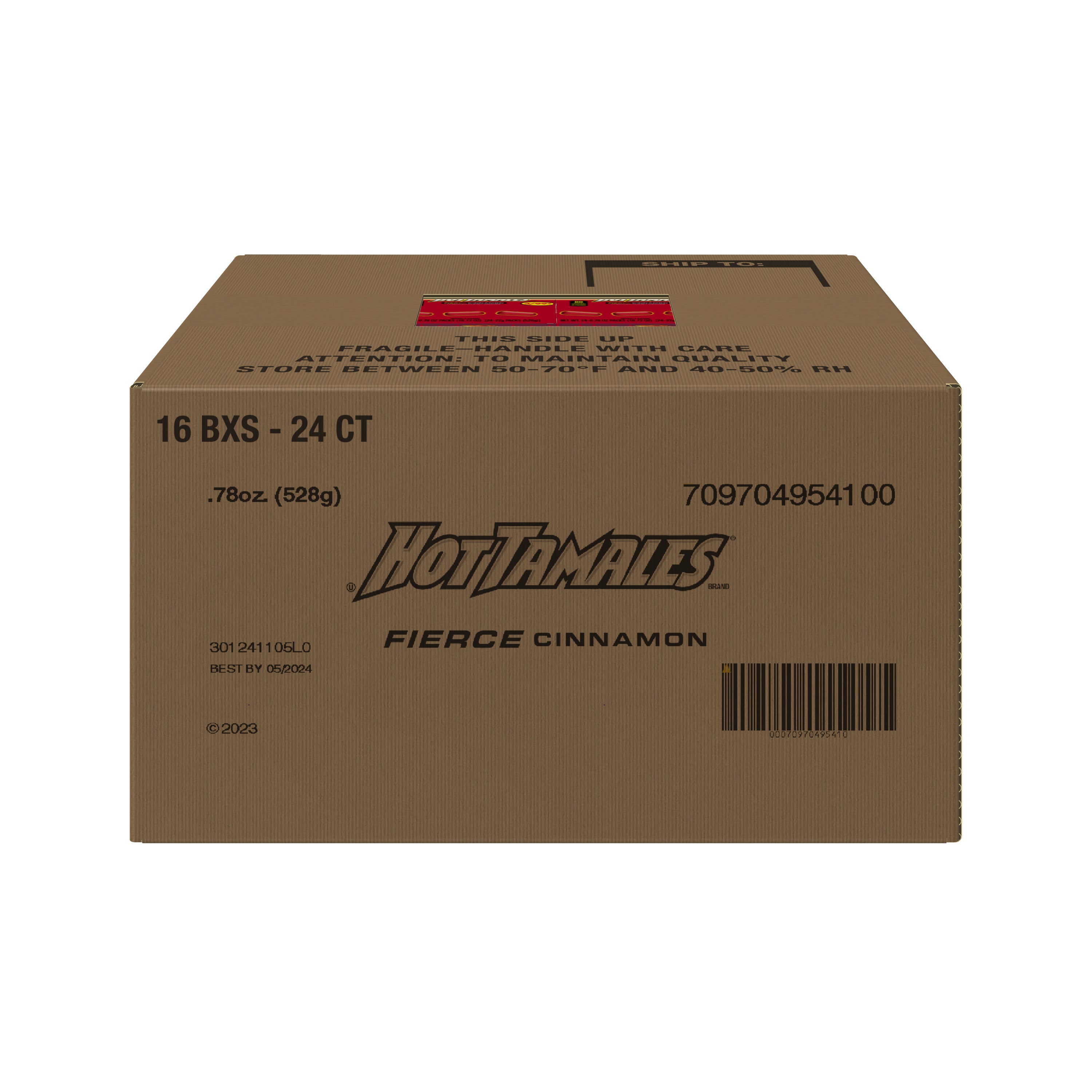Hot Tamales Candy-0.78 oz.-24/Box-16/Case MPN# 007097049541 – Round Eye ...