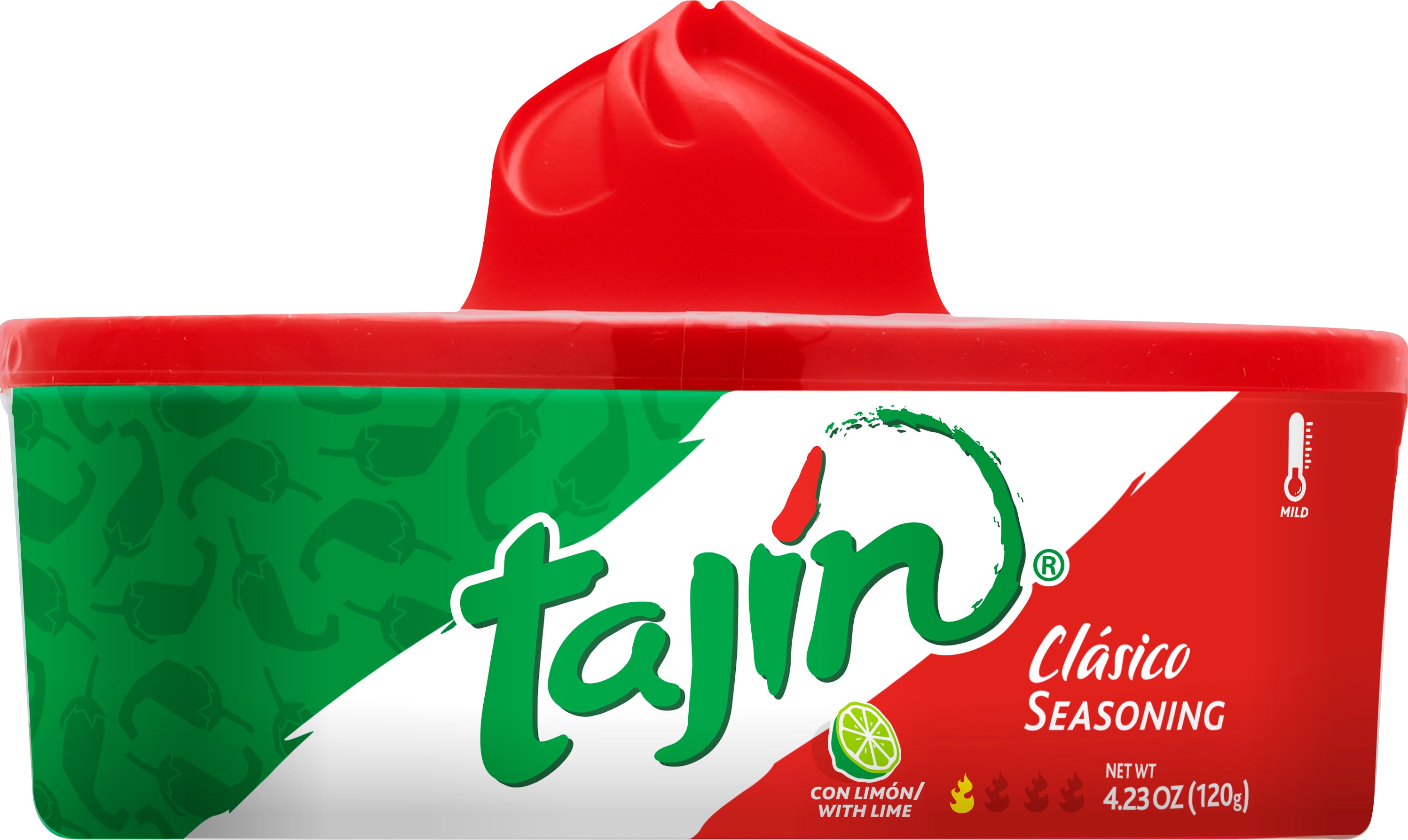 Tajin Clasico Seasoning Rimmer-4.23 oz.-12/Case MPN# 59930 – Round Eye ...