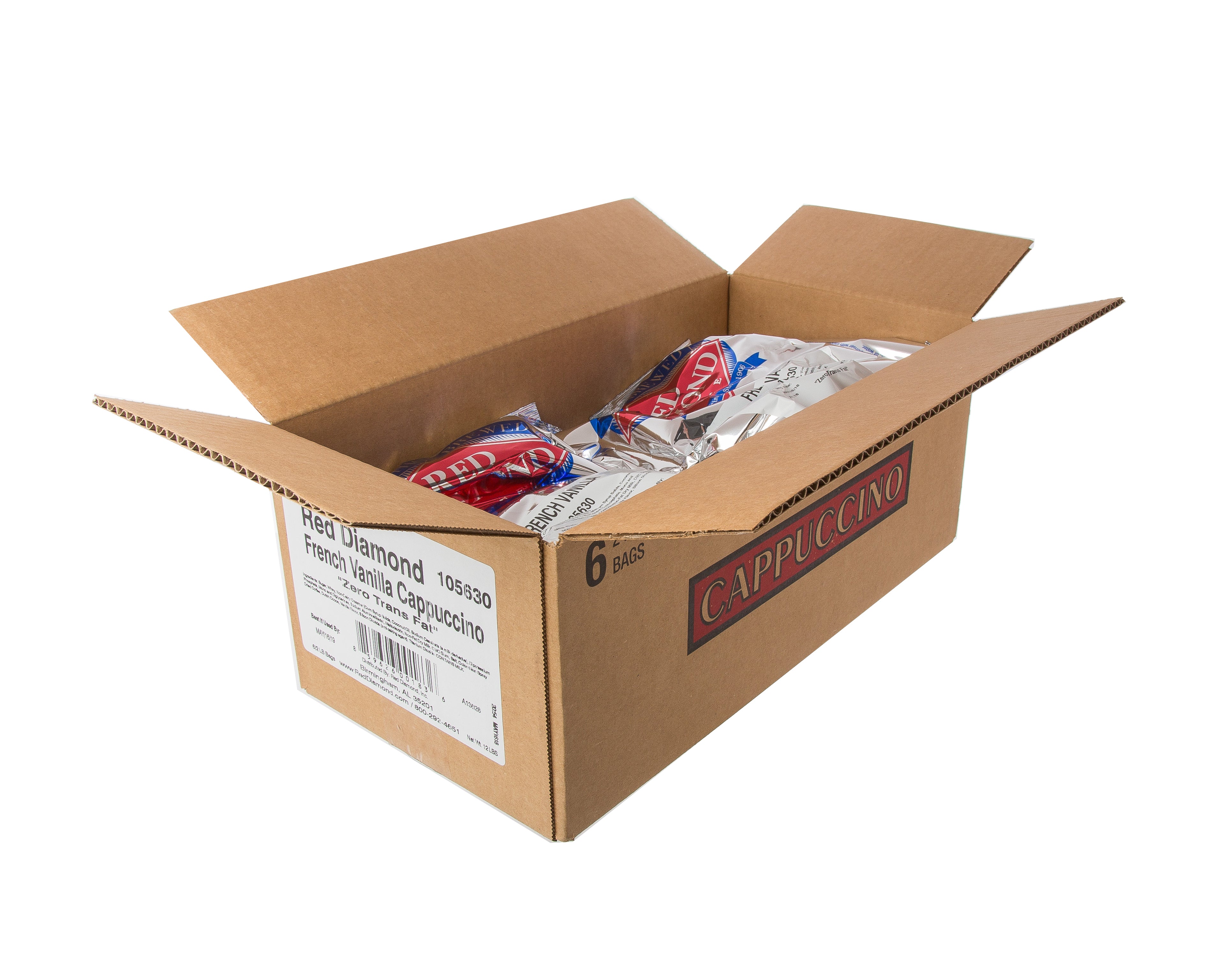 Red Diamond Beverage Cappuccino French Vanilla-2 lbs.-6/Case MPN ...