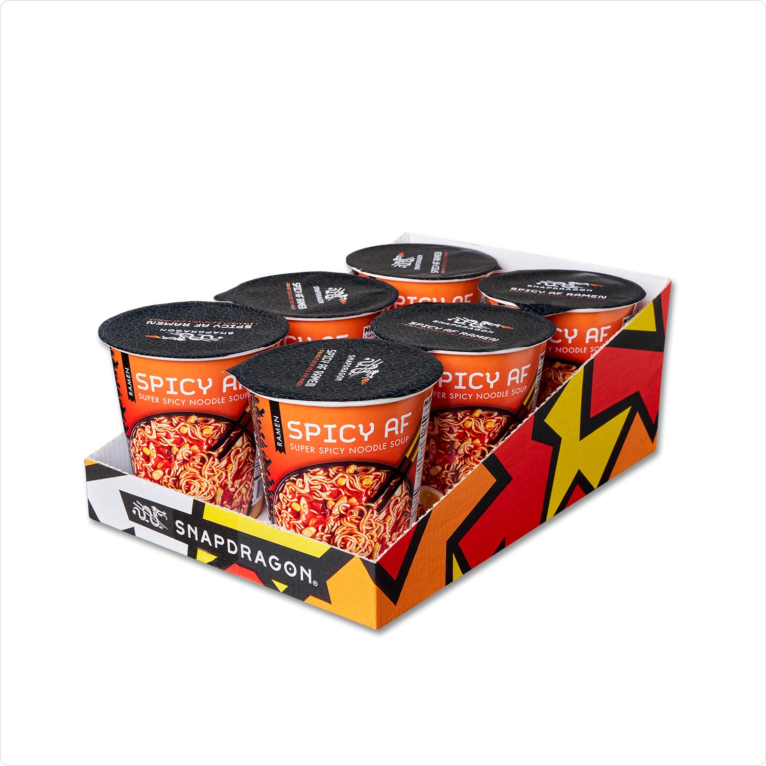 Snapdragon Spicy Ramen Cup-2.1 oz.-6/Box-4/Case MPN# 01187 – Round Eye ...
