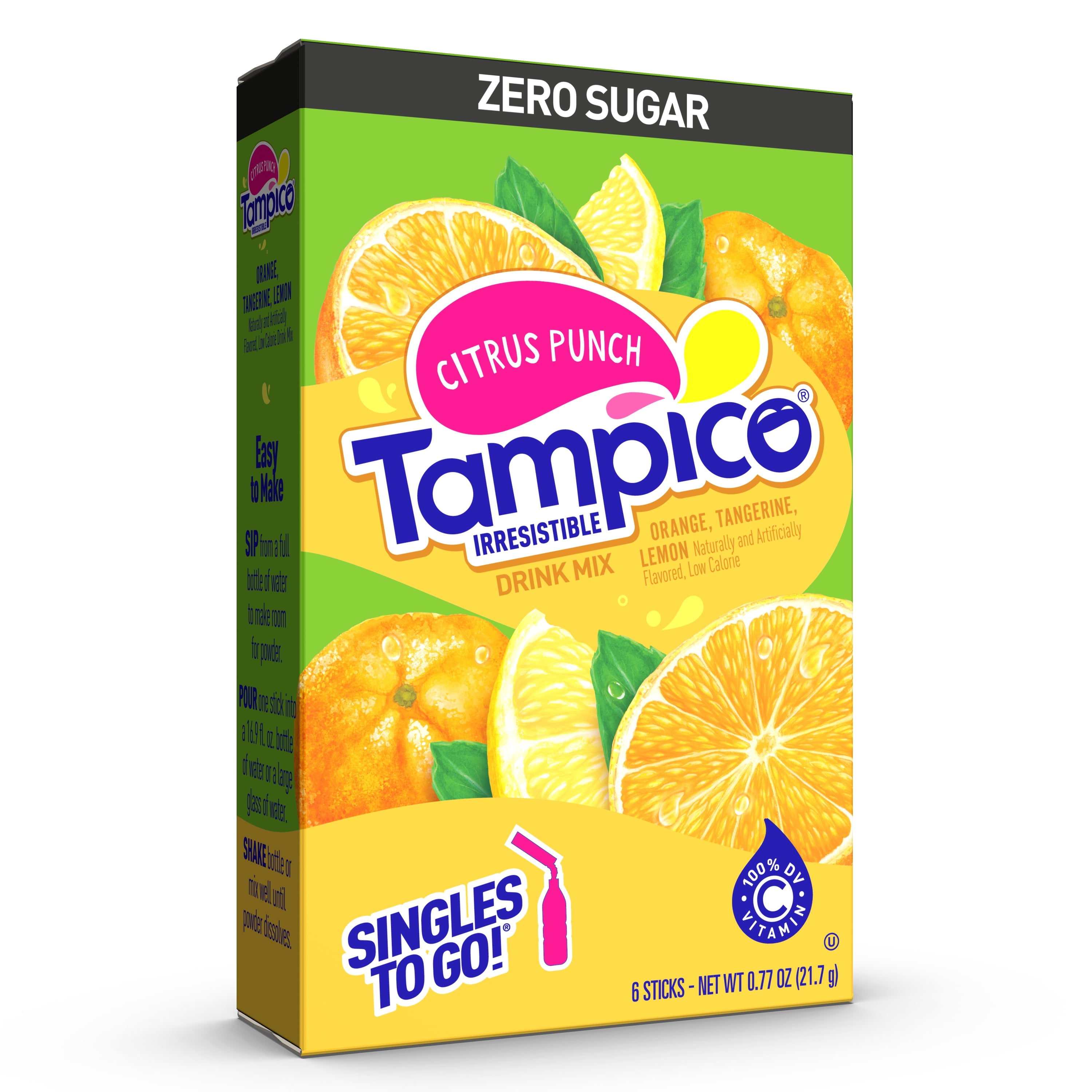 Tampico Citrus Punch Singles To Go Drink Mix-6 Count-12/Case MPN# 30922 ...