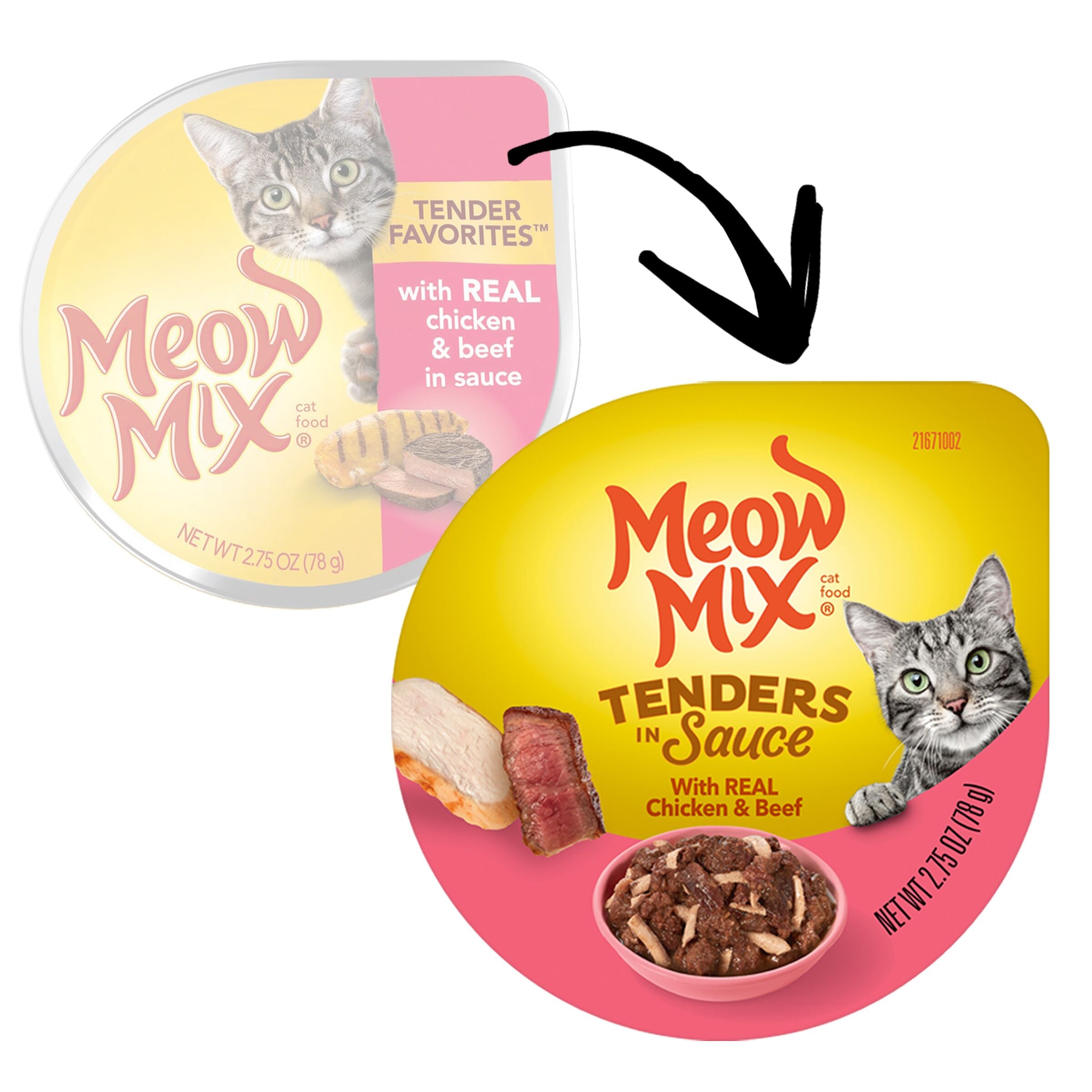 Meow Mix Tenderloins In Sauce Chicken & Beef-2.75 oz.-12/Case MPN ...