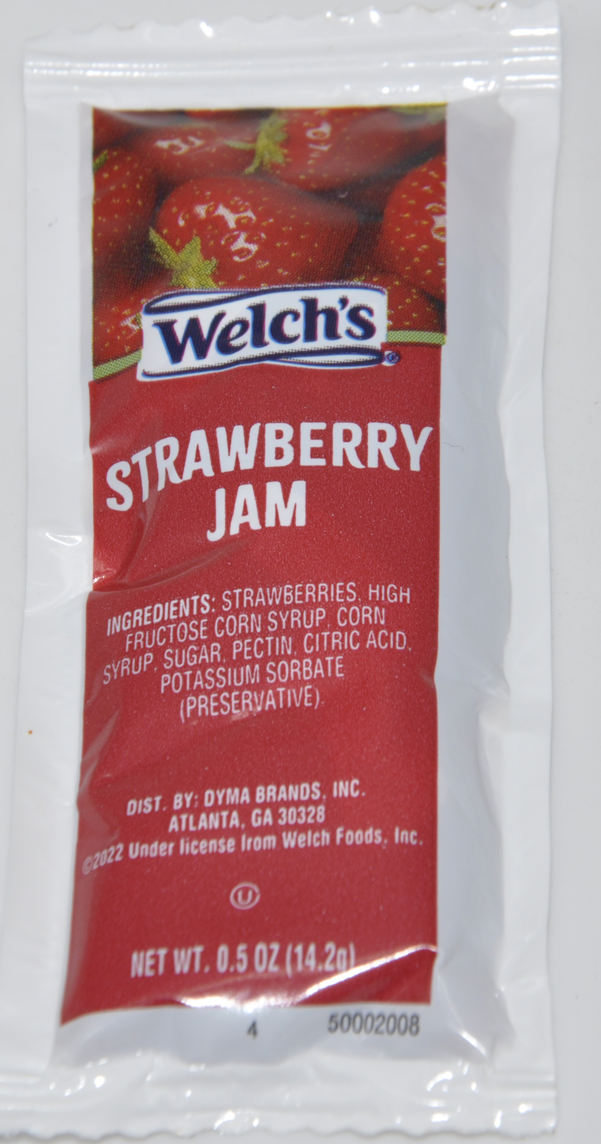 Welch's Strawberry Jam Pouch-0.5 oz.-200/Case MPN# 70153 – Round Eye Supply