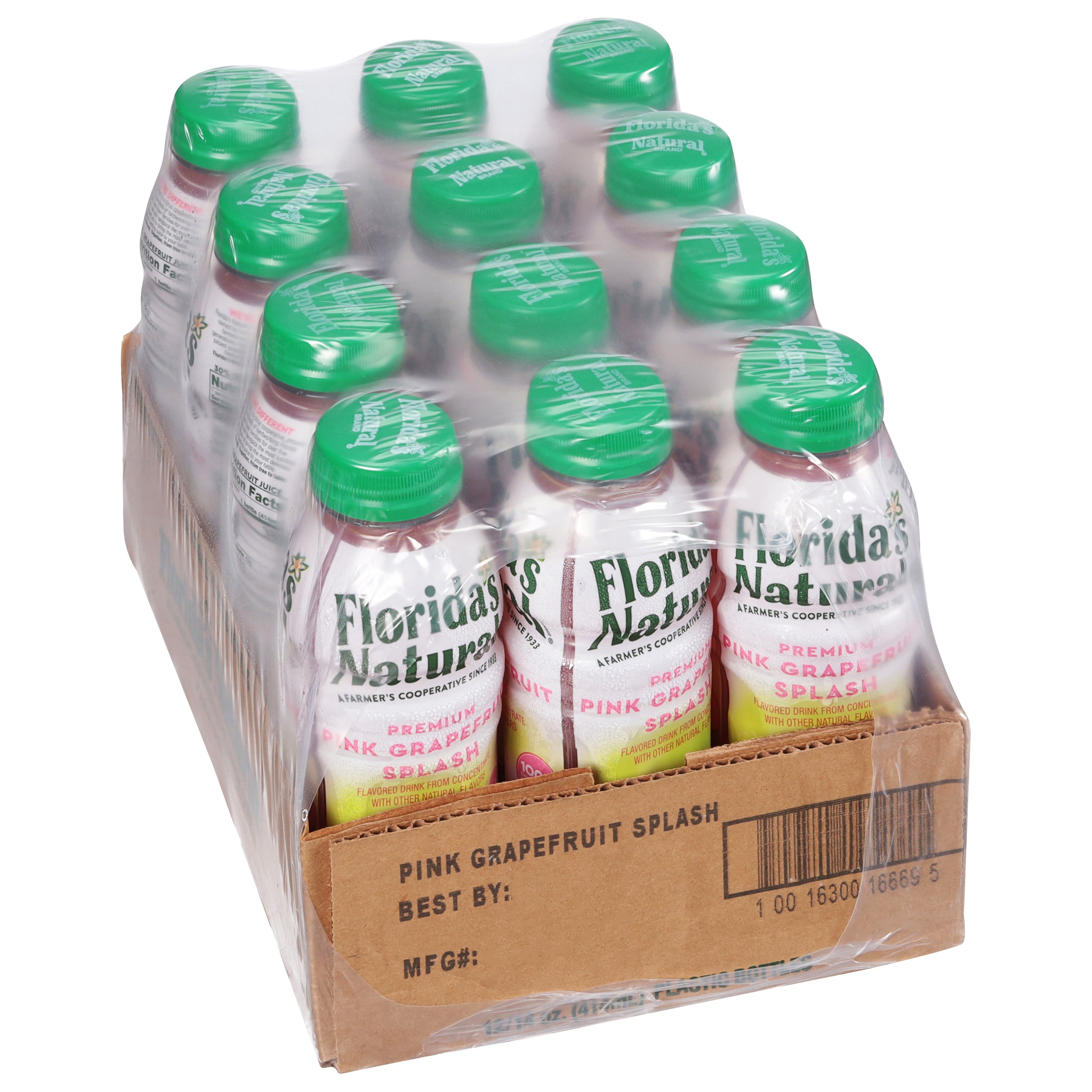 Florida's Natural Pink Grapefruit Splash-14 fl. oz.-12/Case MPN ...