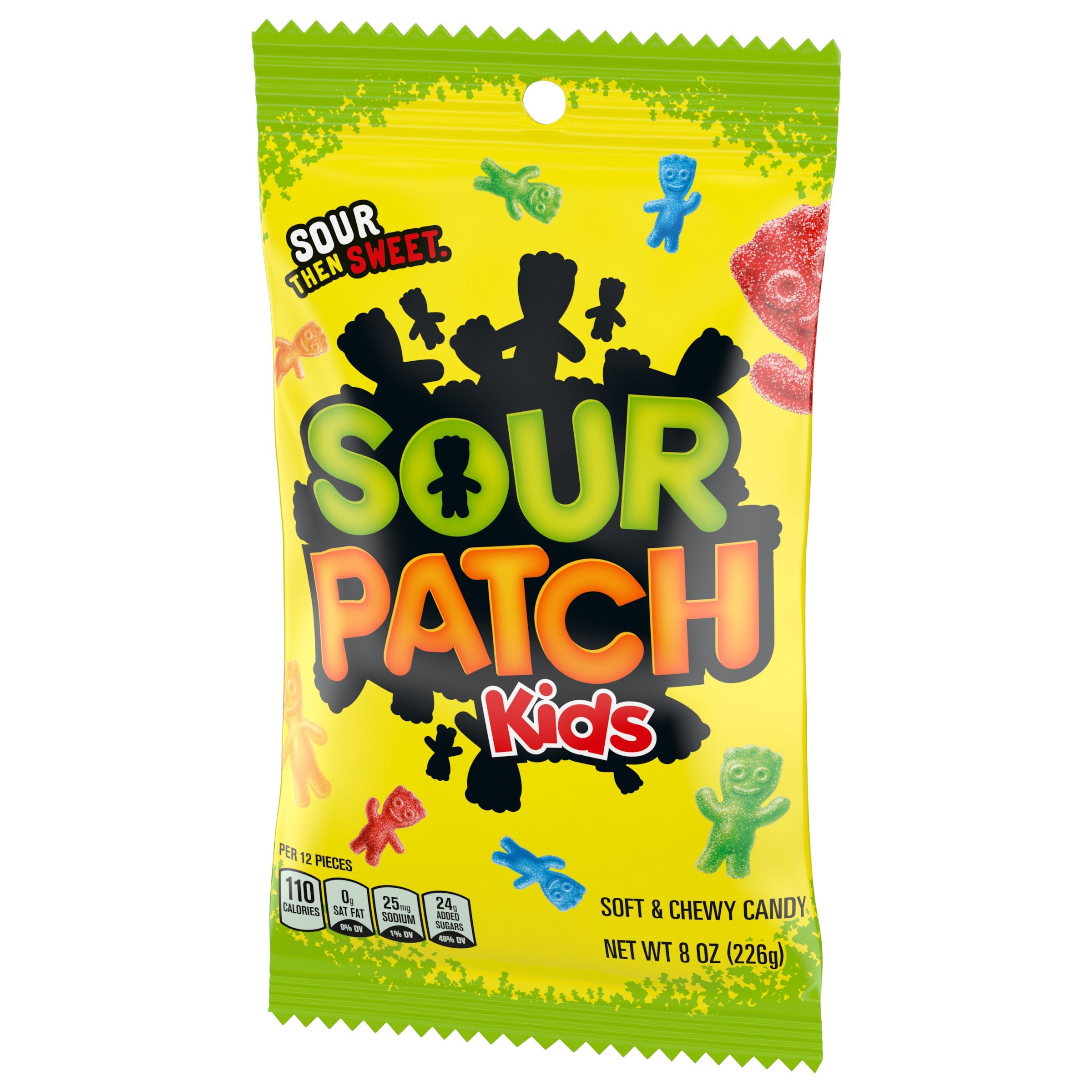 Sour Patch Kids Gummy Candy Peg Bag-8 oz.-8/Case MPN# 00543 – Round Eye ...