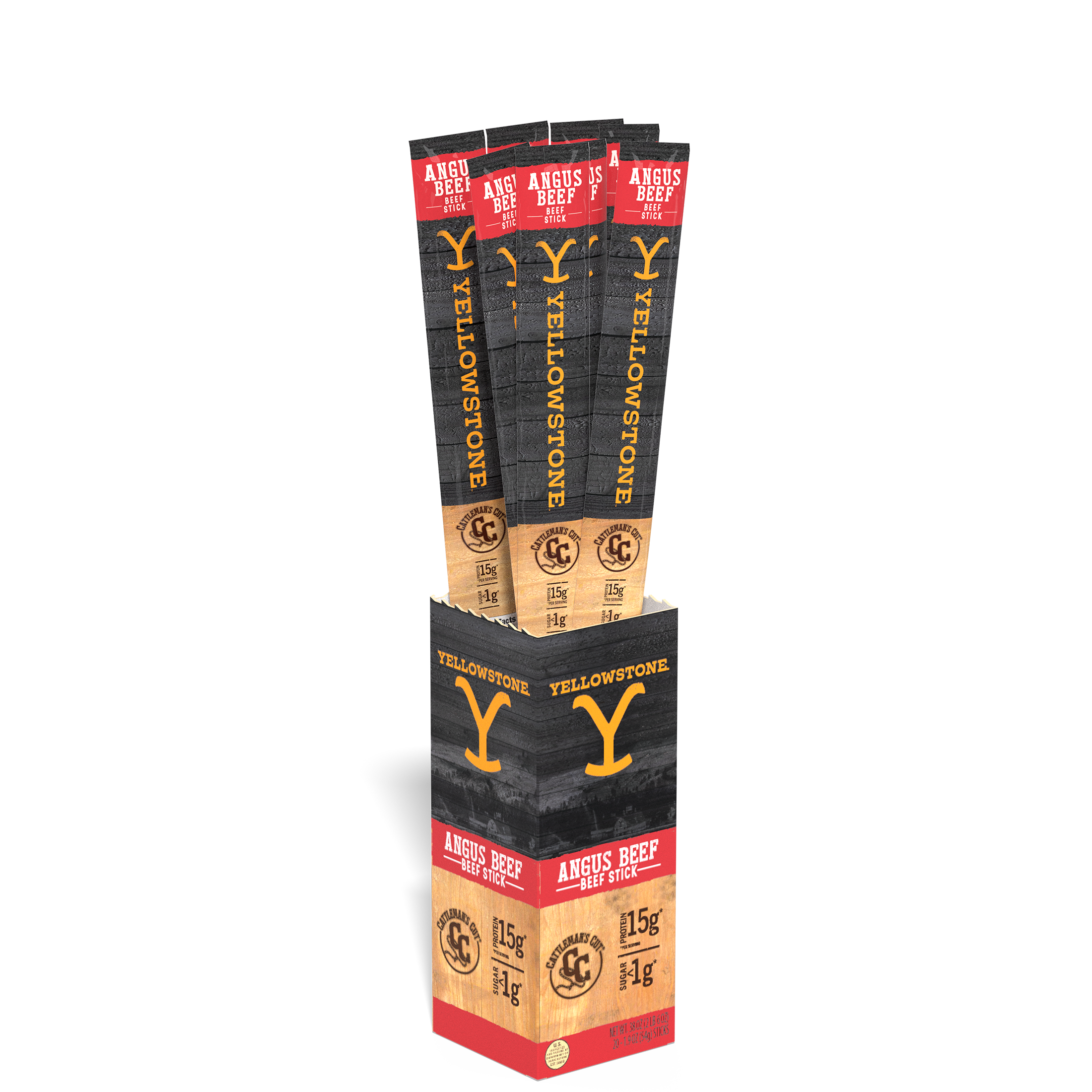 Cattlemen's Yellowstone Angus Beef Stick-1 Each-20/Box-6/Case MPN ...