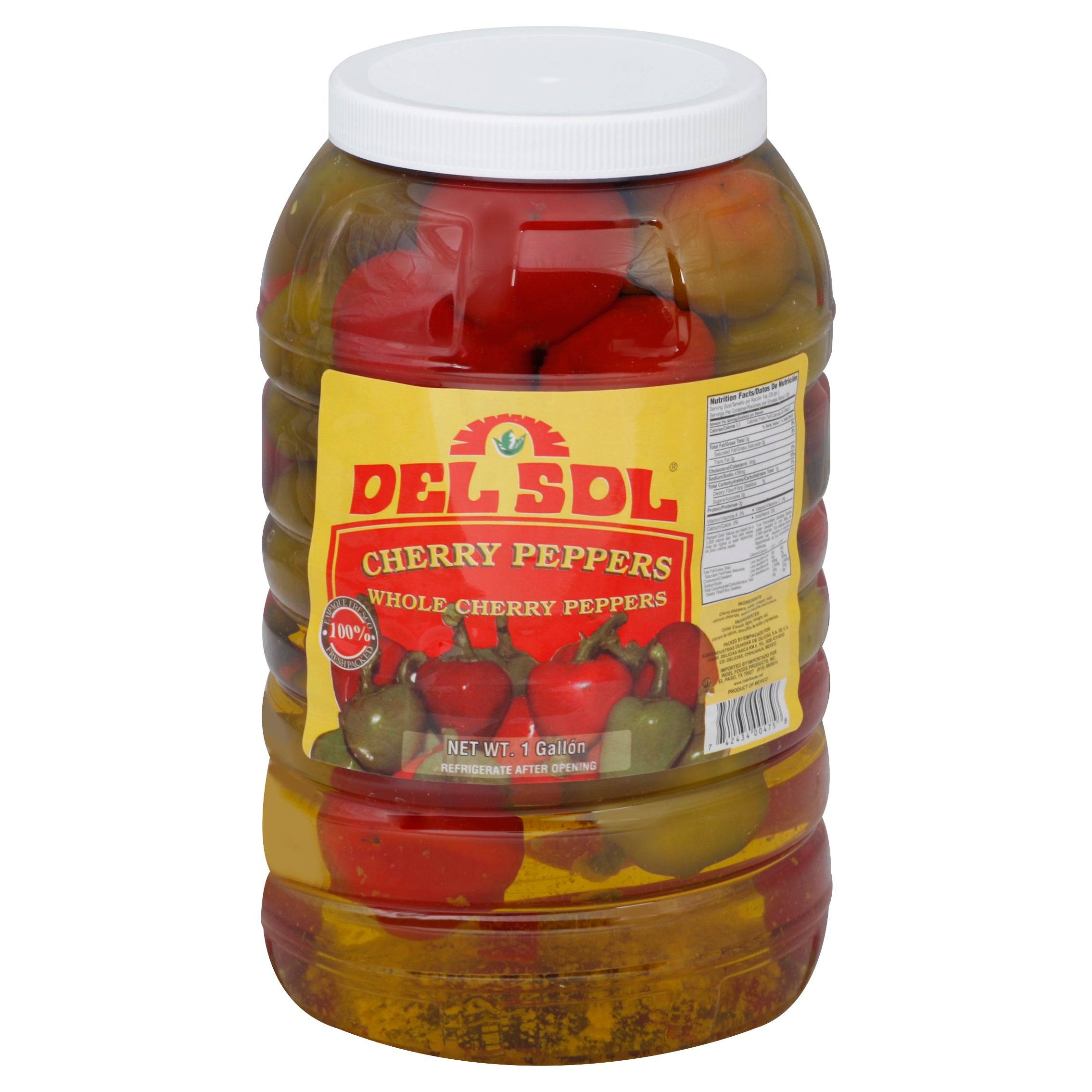 Savor Imports Mild Whole Cherry Peppers-1 Gallon-4/Case MPN# 572147 ...